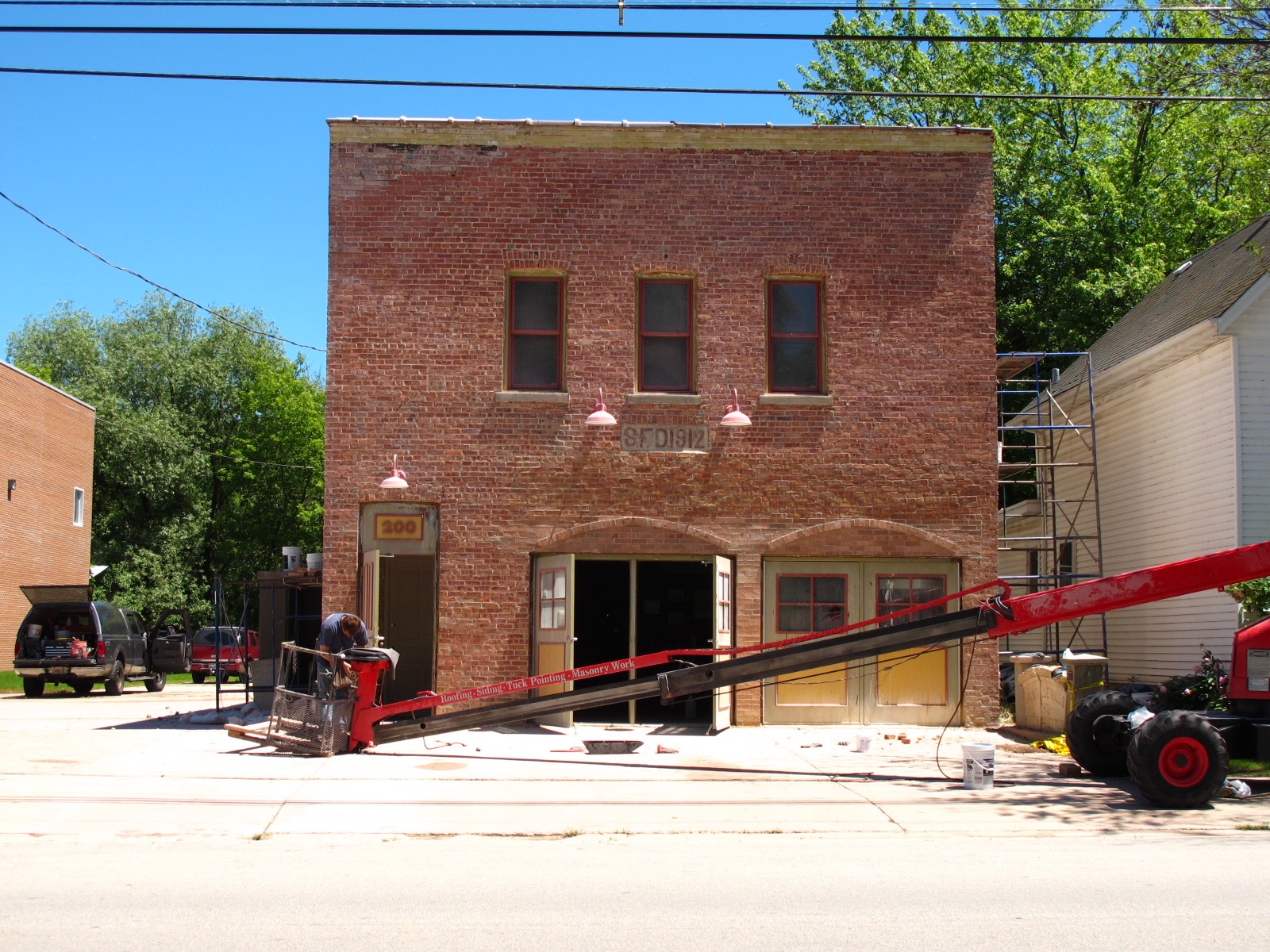 June 15 Firehouse Update – Brick Repair | Saukville Historical Society