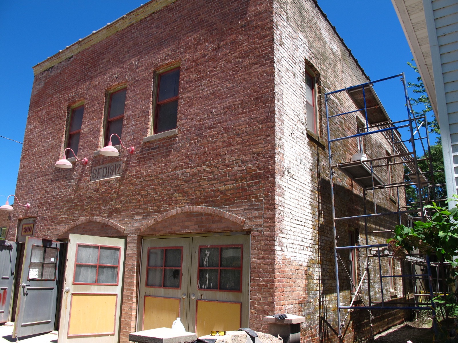 June 15 Firehouse Update – Brick Repair | Saukville Historical Society